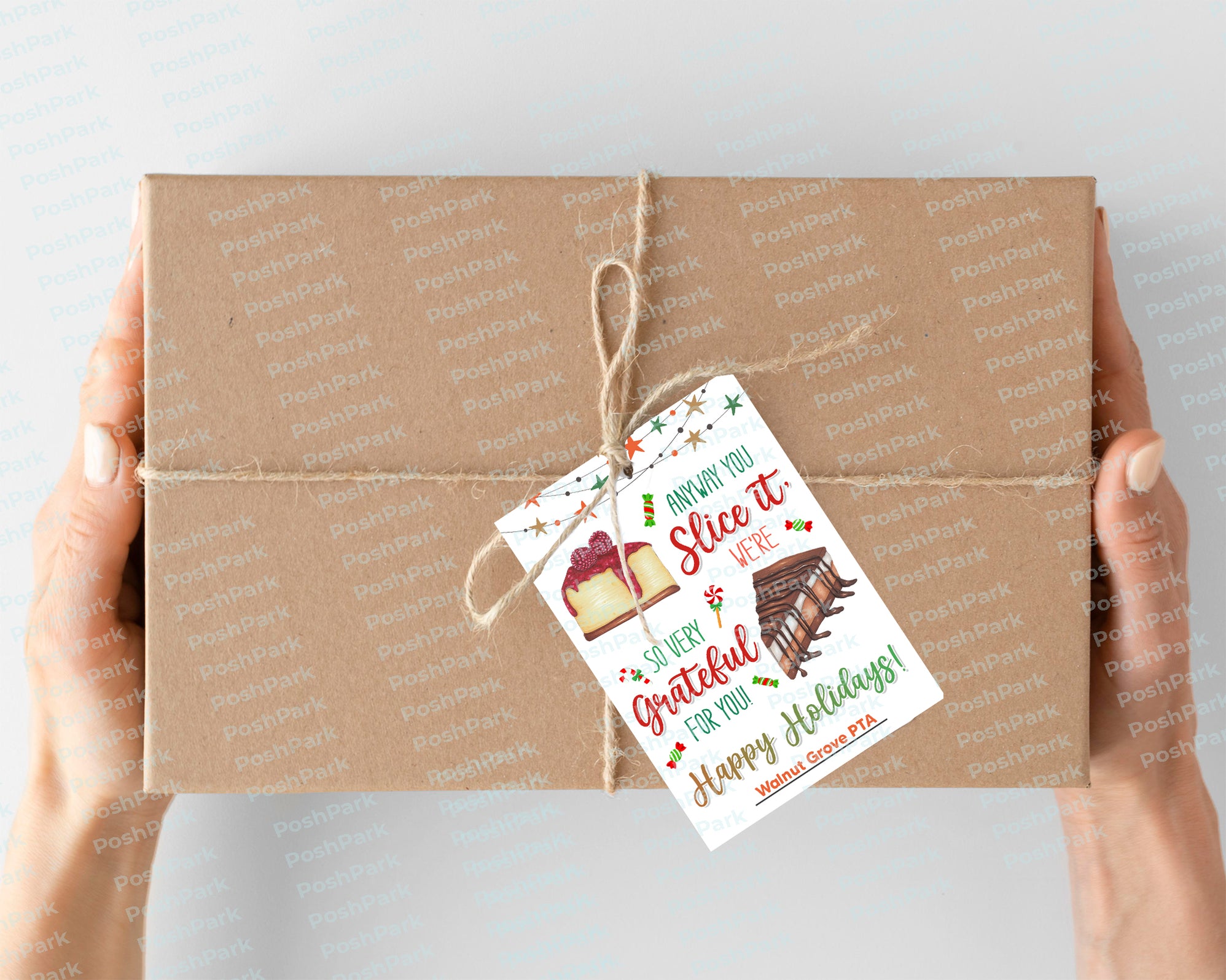 DIY Christmas Holiday Pie Gift Tags, Editable Any Way You Slice It Gif ...