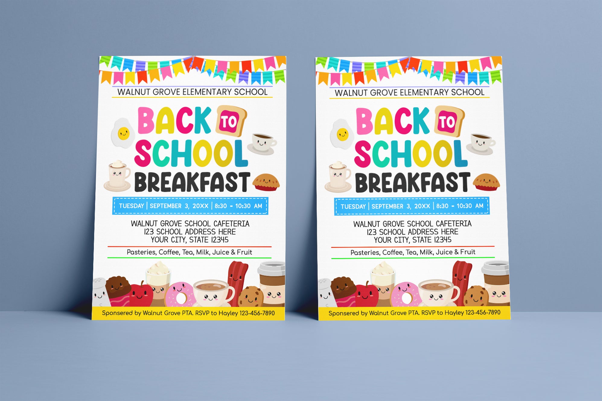 EditableBreakfast Invitation Templates— Posh Park
