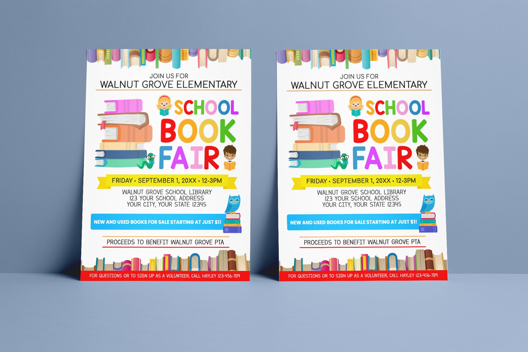 Editable Book Fair Flyer Template — Posh Park