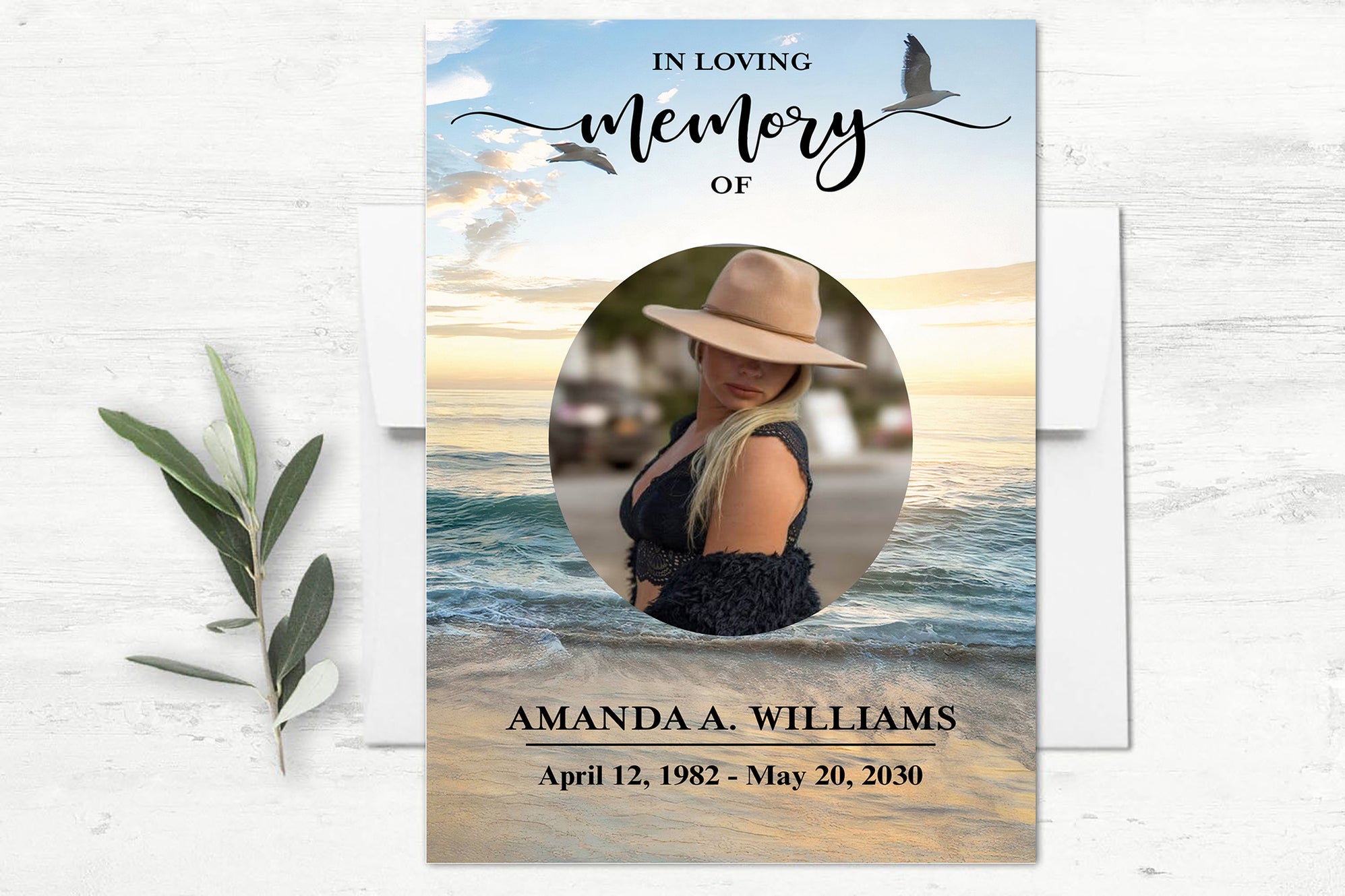 Ocean-Themed Funeral Program Template | 9 Piece Bundle — Posh Park
