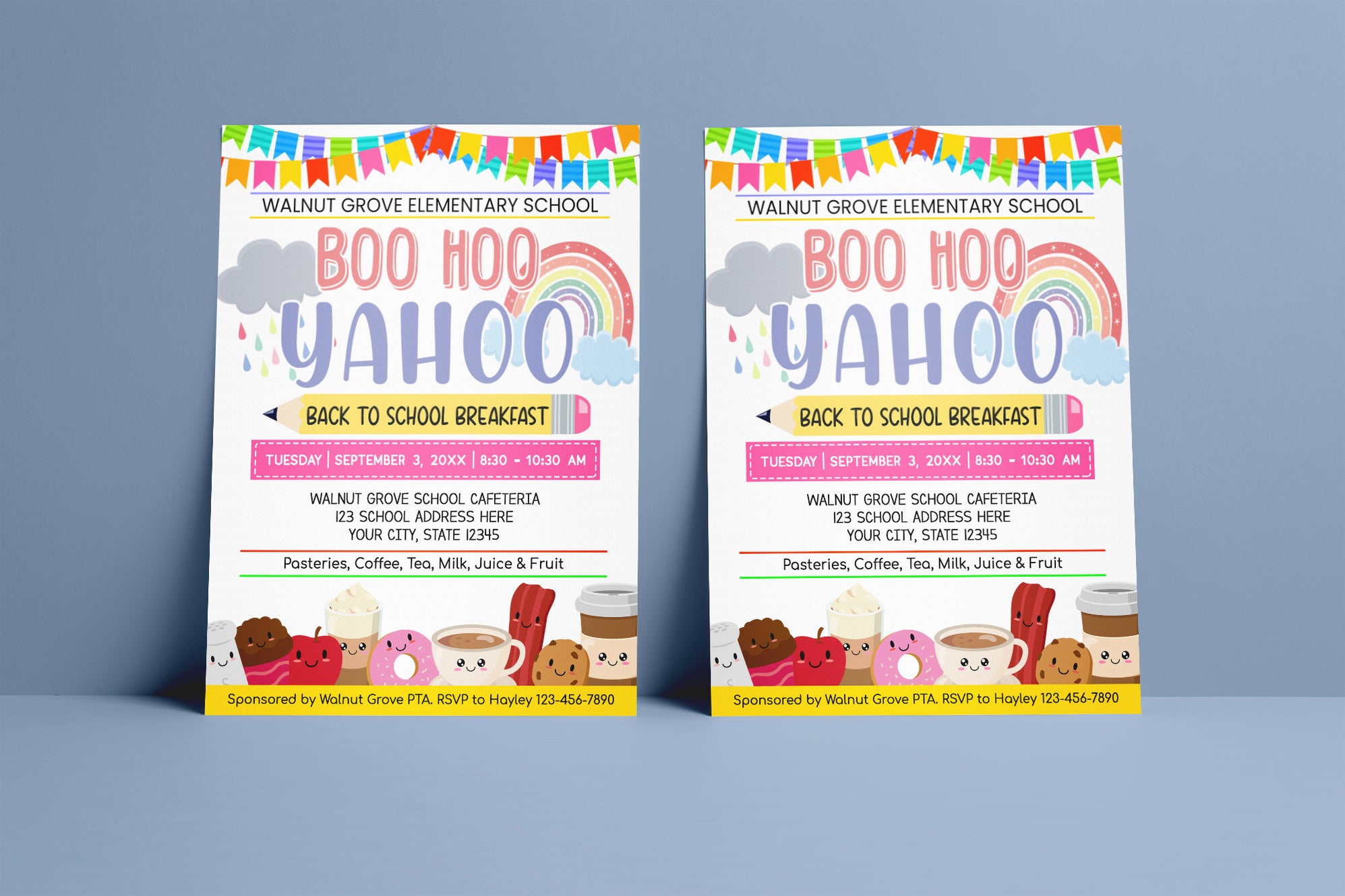 Boo-Hoo Yahoo Breakfast Invitation Template – Posh Park