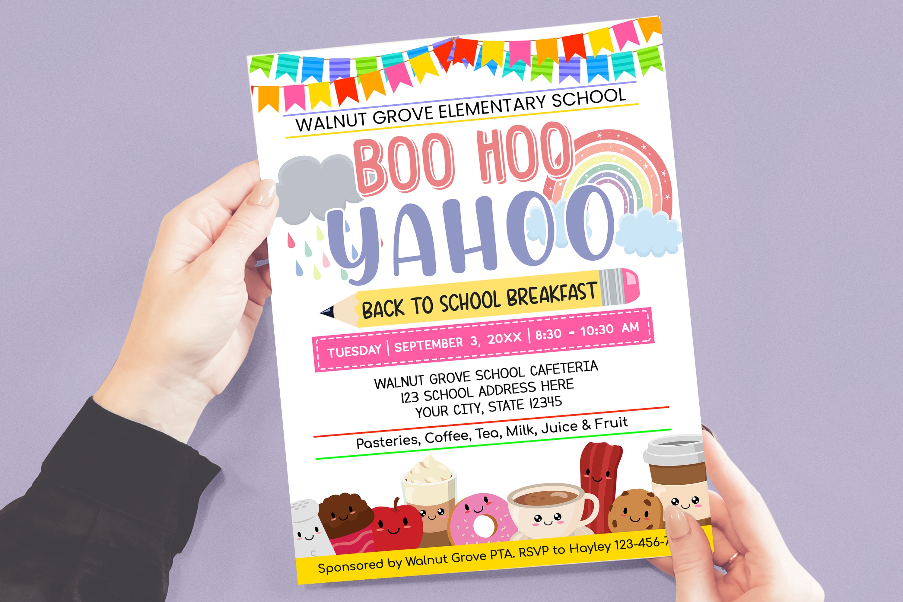 Boo-Hoo Yahoo Breakfast Invitation Template – Posh Park