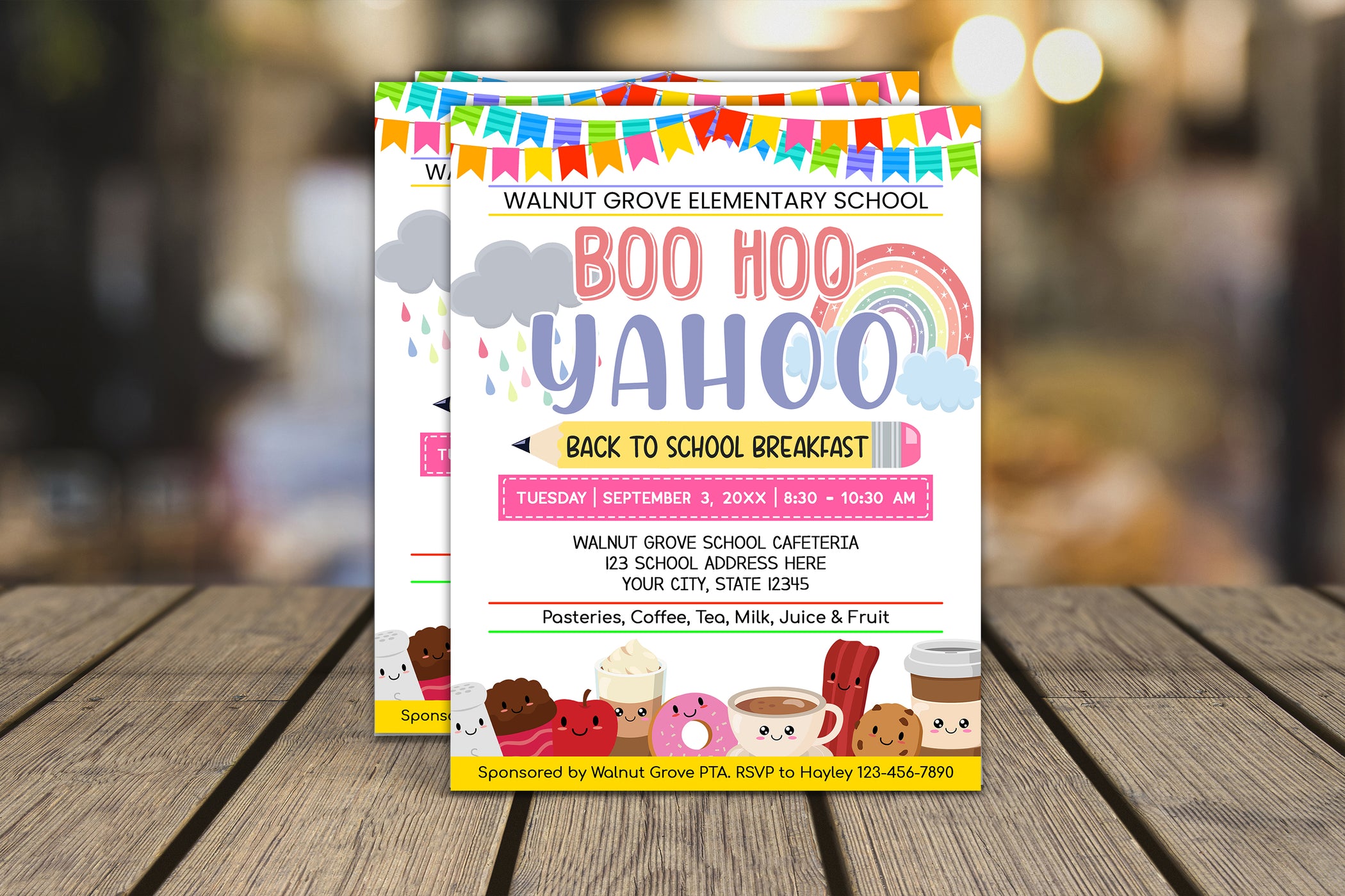 Boo-Hoo Yahoo Breakfast Invitation Template – Posh Park