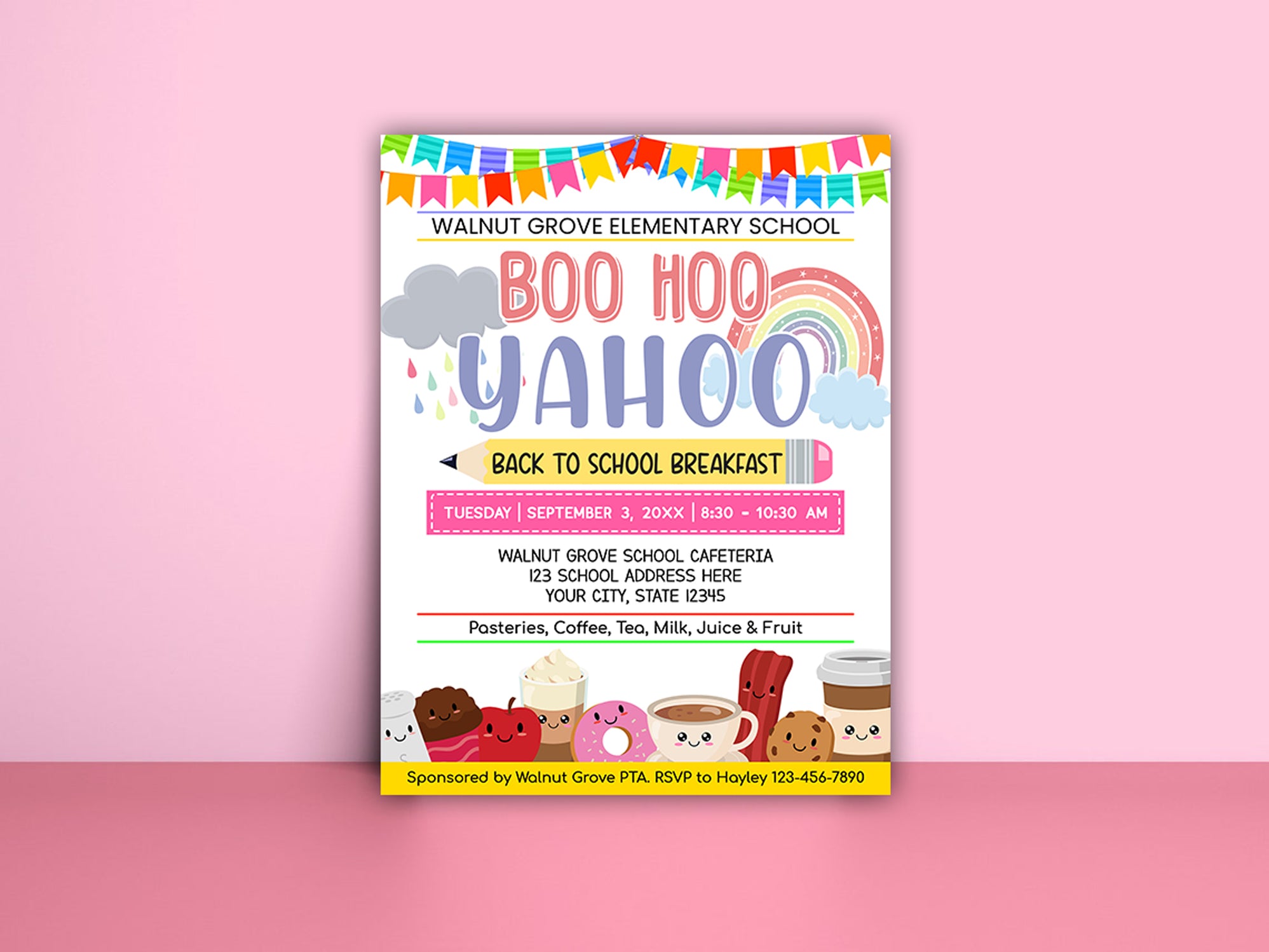 Boo-Hoo Yahoo Breakfast Invitation Template – Posh Park