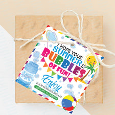 Editable Bubbles of Fun Summer Gift Tag, End of School Year Tags, Summ ...