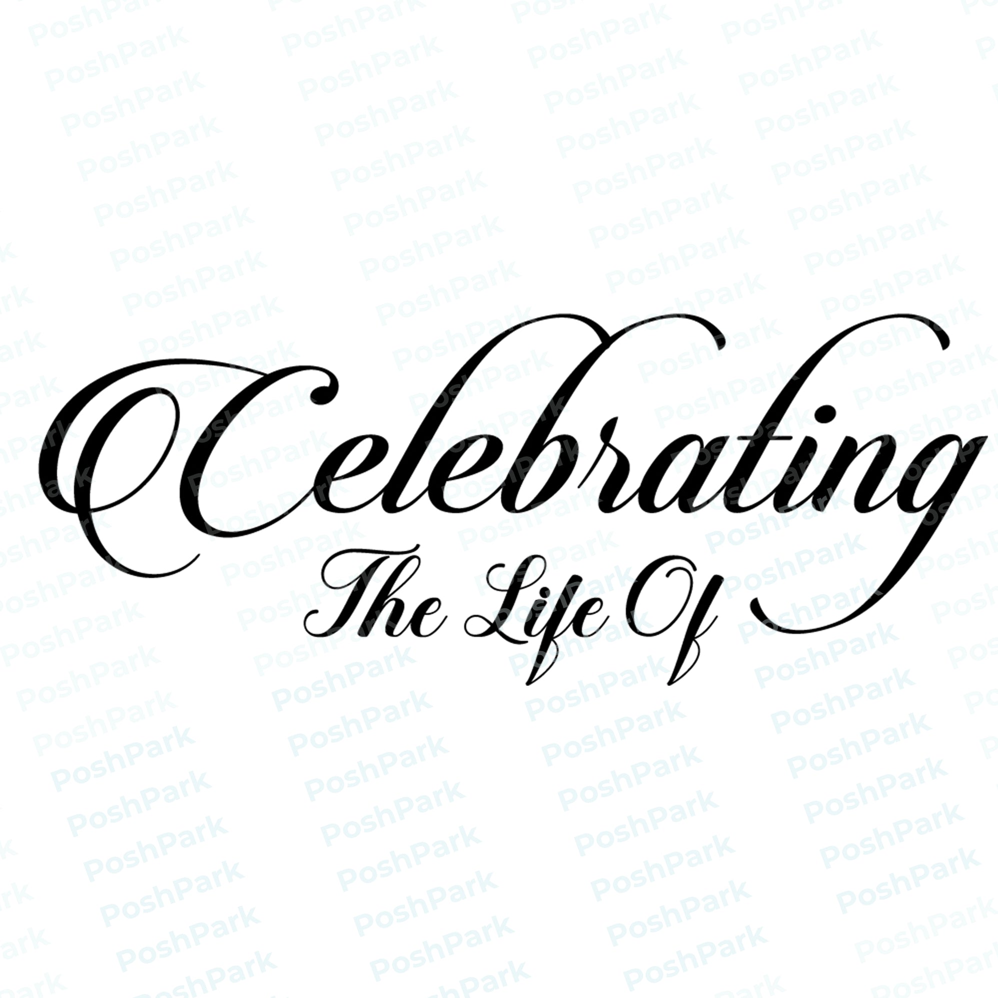 Sets of 4 Funeral Program Word Art Titles, Celebrating the Life of Pre ...