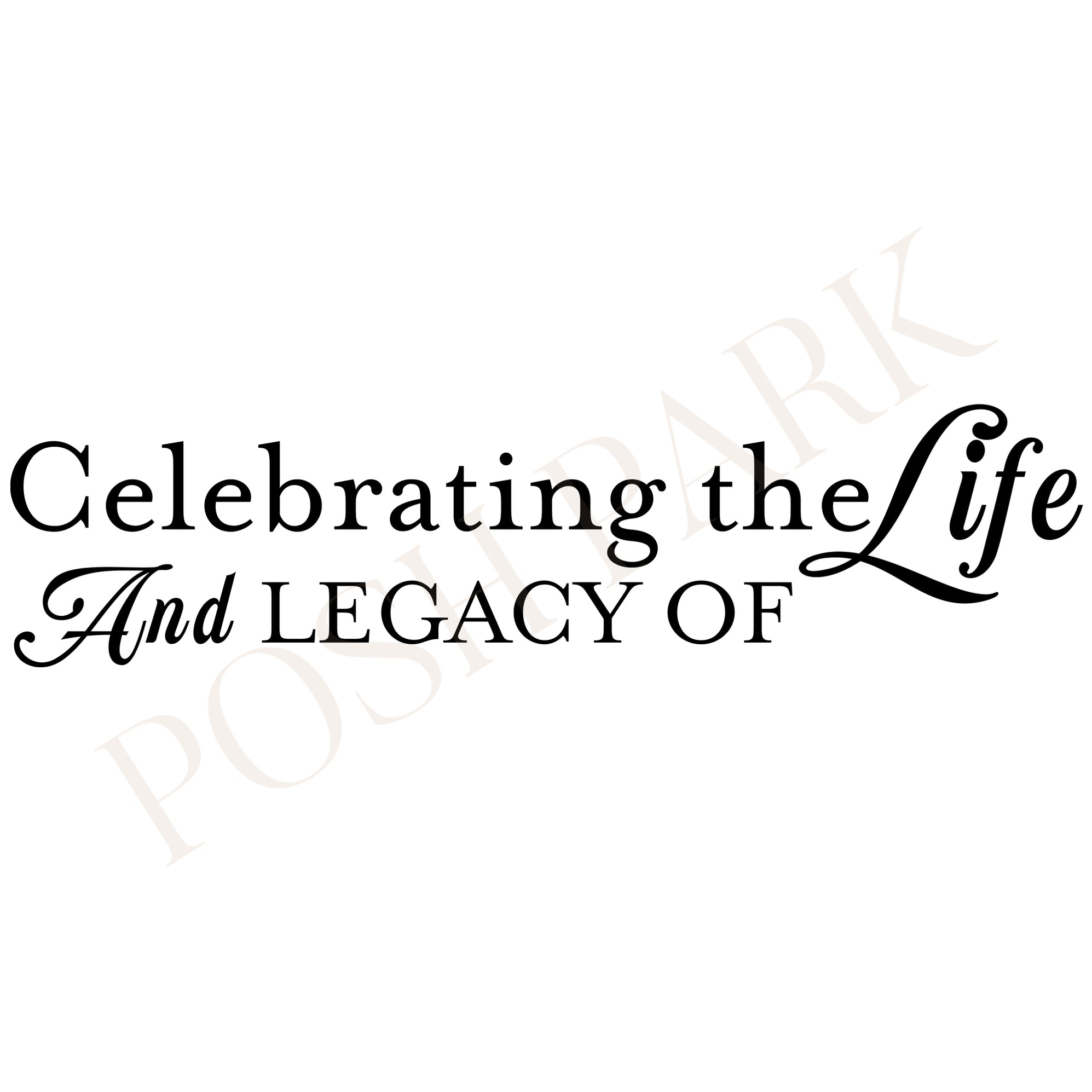Sets of 4 Celebrating the Life And Legacy Of Funeral Program Header ...