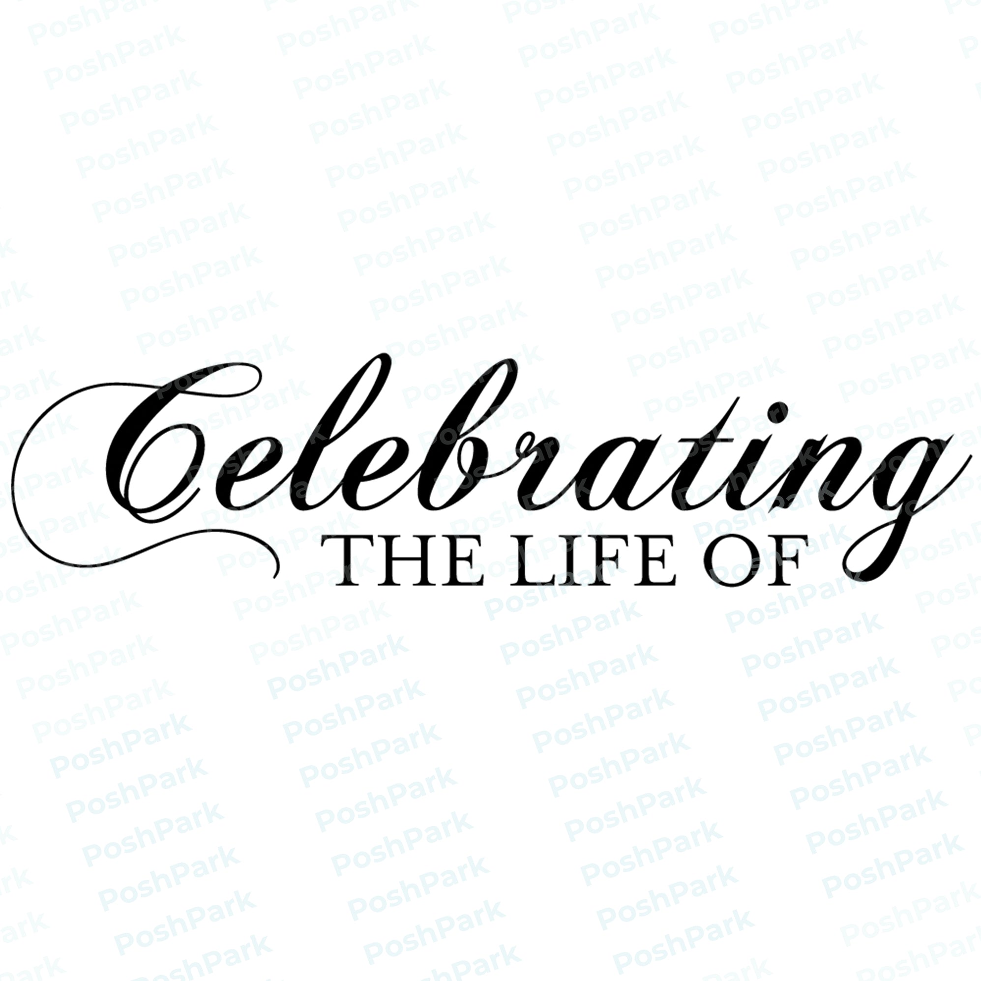Sets of 4 Funeral Program Word Art Titles, Celebrating the Life of Pre ...