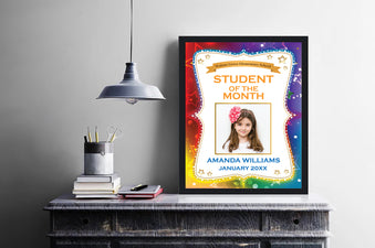 DIY Editable Student Of The Week Award Template with Stars, Customizab ...