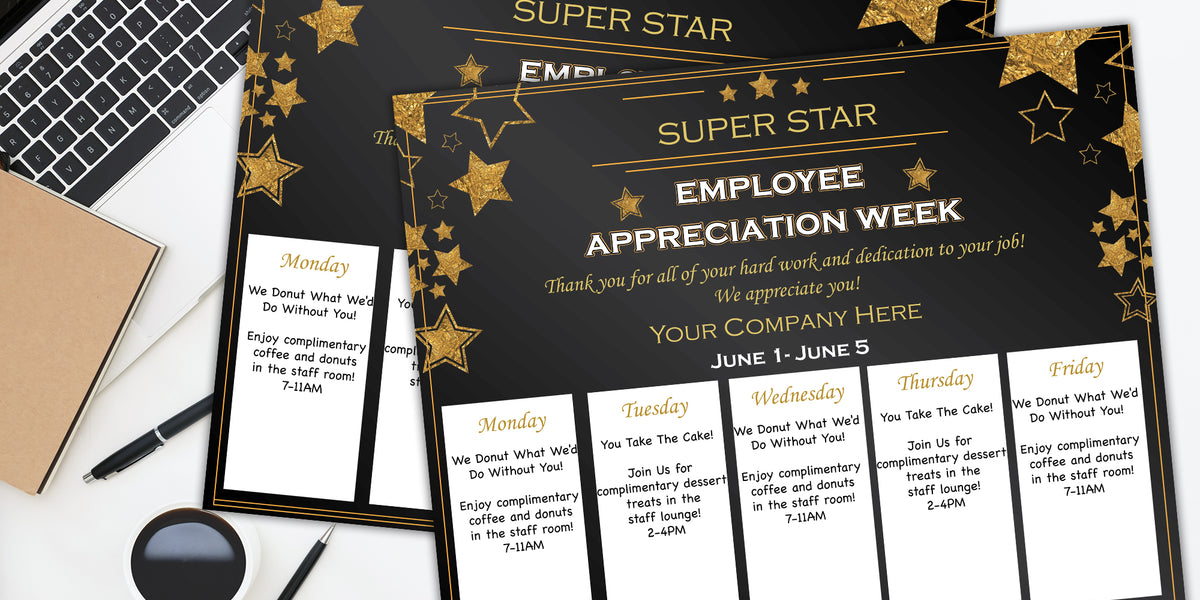 DIY Staff Appreciation Week Template, Customizable Employee Appreciati ...