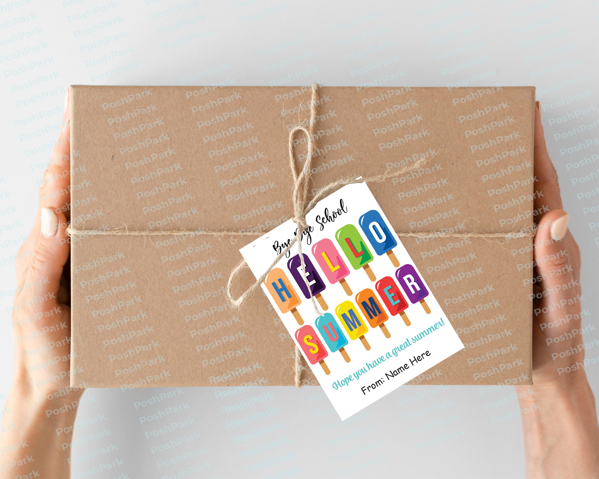 Editable Bye Bye School Hello Summer Gift Tags, End of School Tag, Las ...