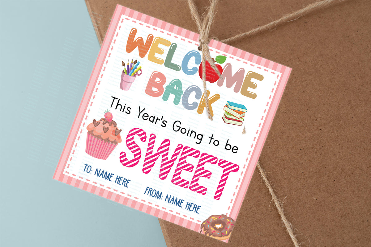 Editable Boho First Day of School Gift Tag, This Year's Going to be Sw ...