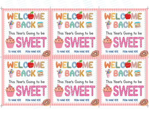 Editable Boho First Day of School Gift Tag, This Year's Going to be Sw ...