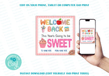 Editable Boho First Day of School Gift Tag, This Year's Going to be Sw ...