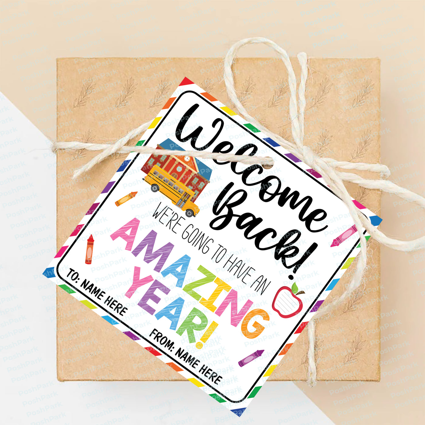 Editable We're Going to Have an Amazing Year Gift Tag Template, First ...