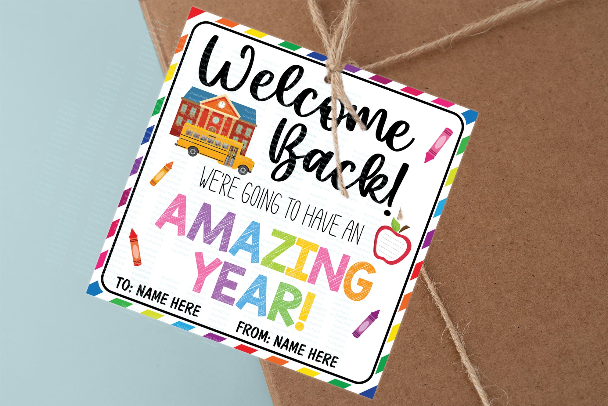 Editable We're Going to Have an Amazing Year Gift Tag Template, First ...