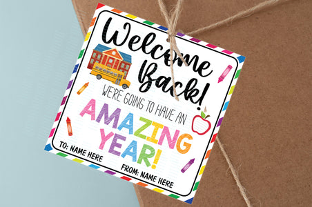 Editable We're Going to Have an Amazing Year Gift Tag Template, First ...