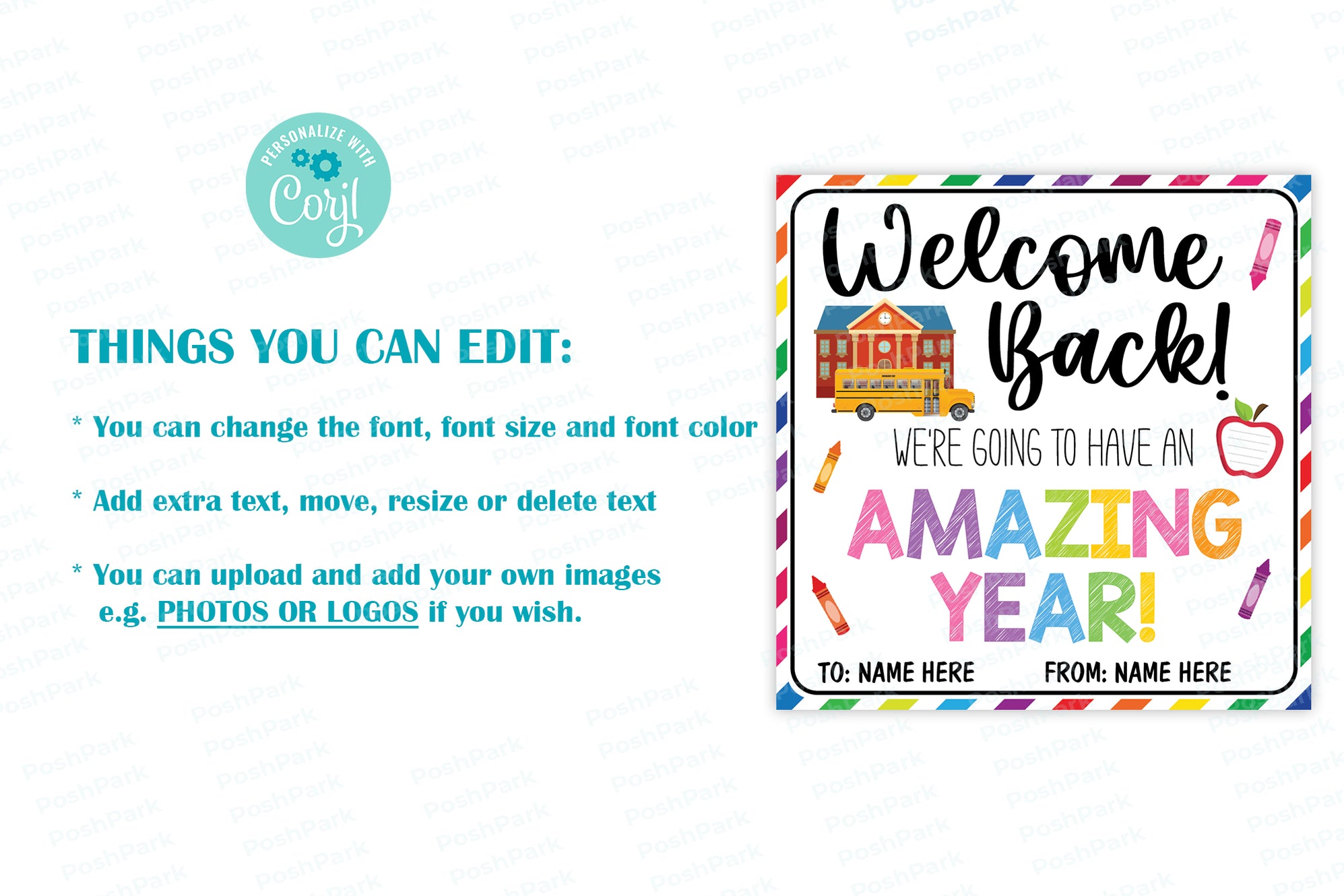 Editable We're Going to Have an Amazing Year Gift Tag Template, First ...