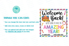 Editable We're Going to Have an Amazing Year Gift Tag Template, First ...