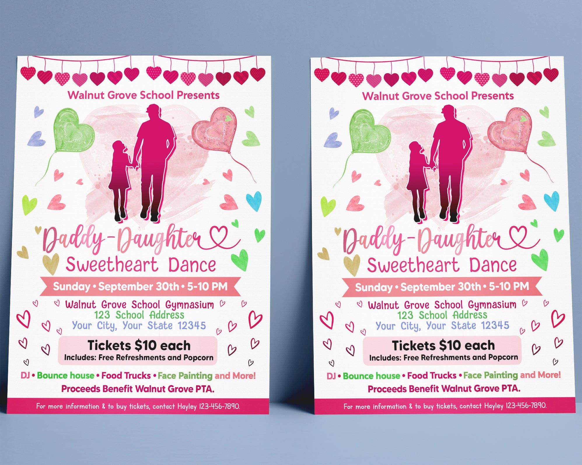 Customizable Dad and Daughter Dance Flyer | Father and Daughter ...