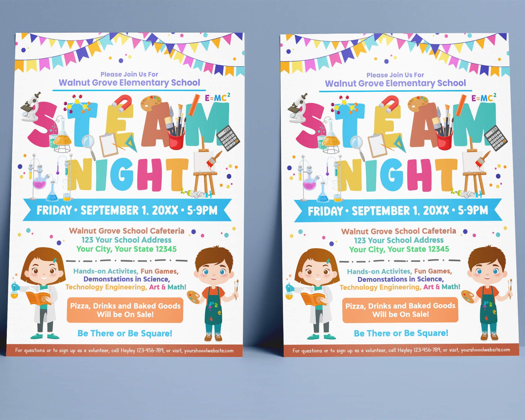 DIY STEAM Night Flyer | Science Tech Engineering Art Math Fundraiser ...