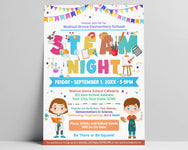 DIY STEAM Night Flyer | Science Tech Engineering Art Math Fundraiser ...