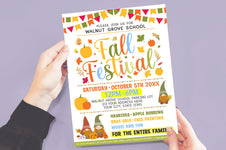 Fall Festival Flyer, Editable School Event Flyer, Church School Commun ...