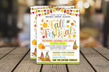 Fall Festival Flyer, Editable School Event Flyer, Church School Commun ...