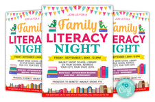 DIY Editable Family Literacy Night Flyer Template — Posh Park