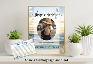 Ocean-Themed Funeral Program Template | 9 Piece Bundle — Posh Park