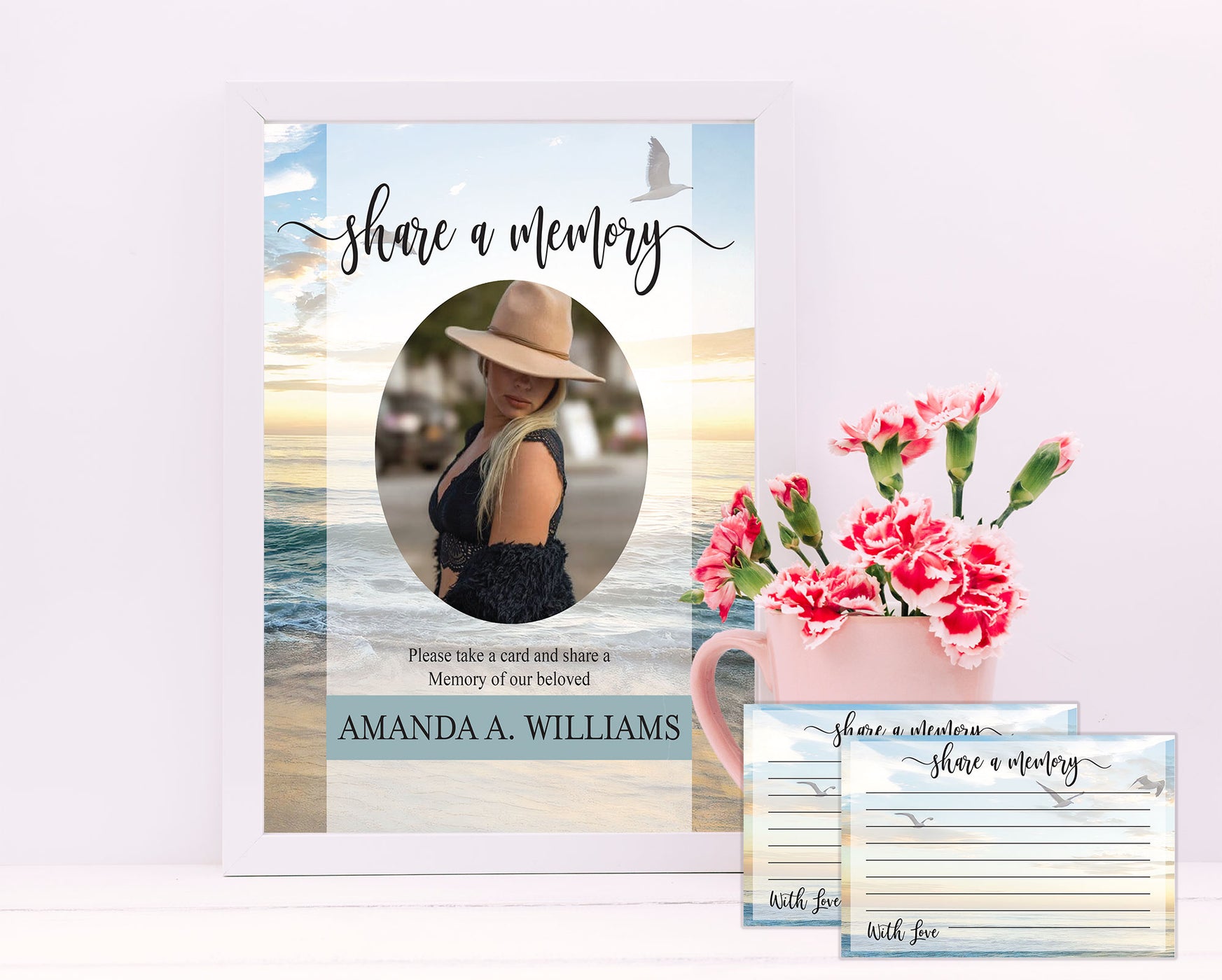 Ocean-Themed Funeral Program Template | 9 Piece Bundle — Posh Park