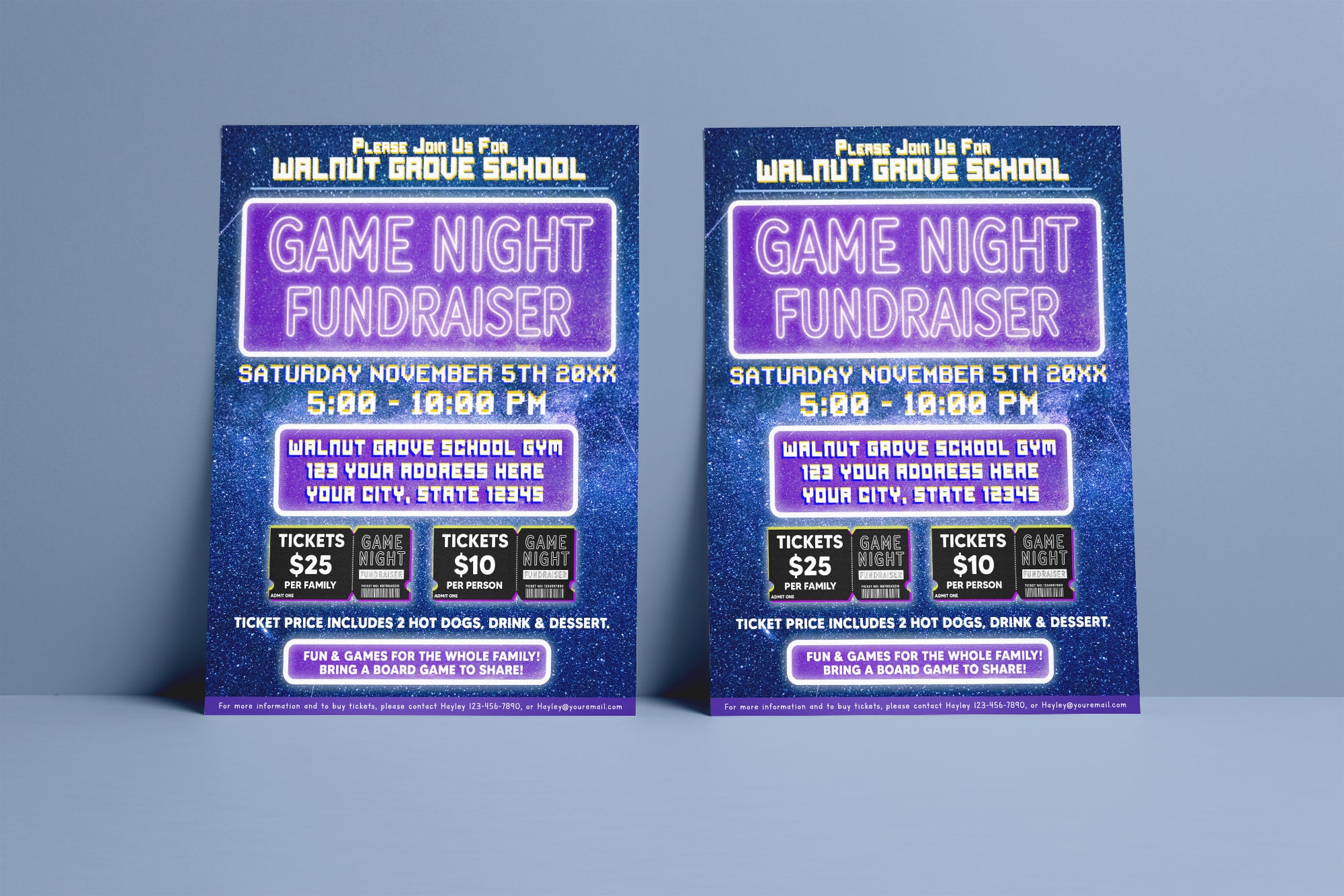 Shop Game Night Arcade Invite Template - Posh Park