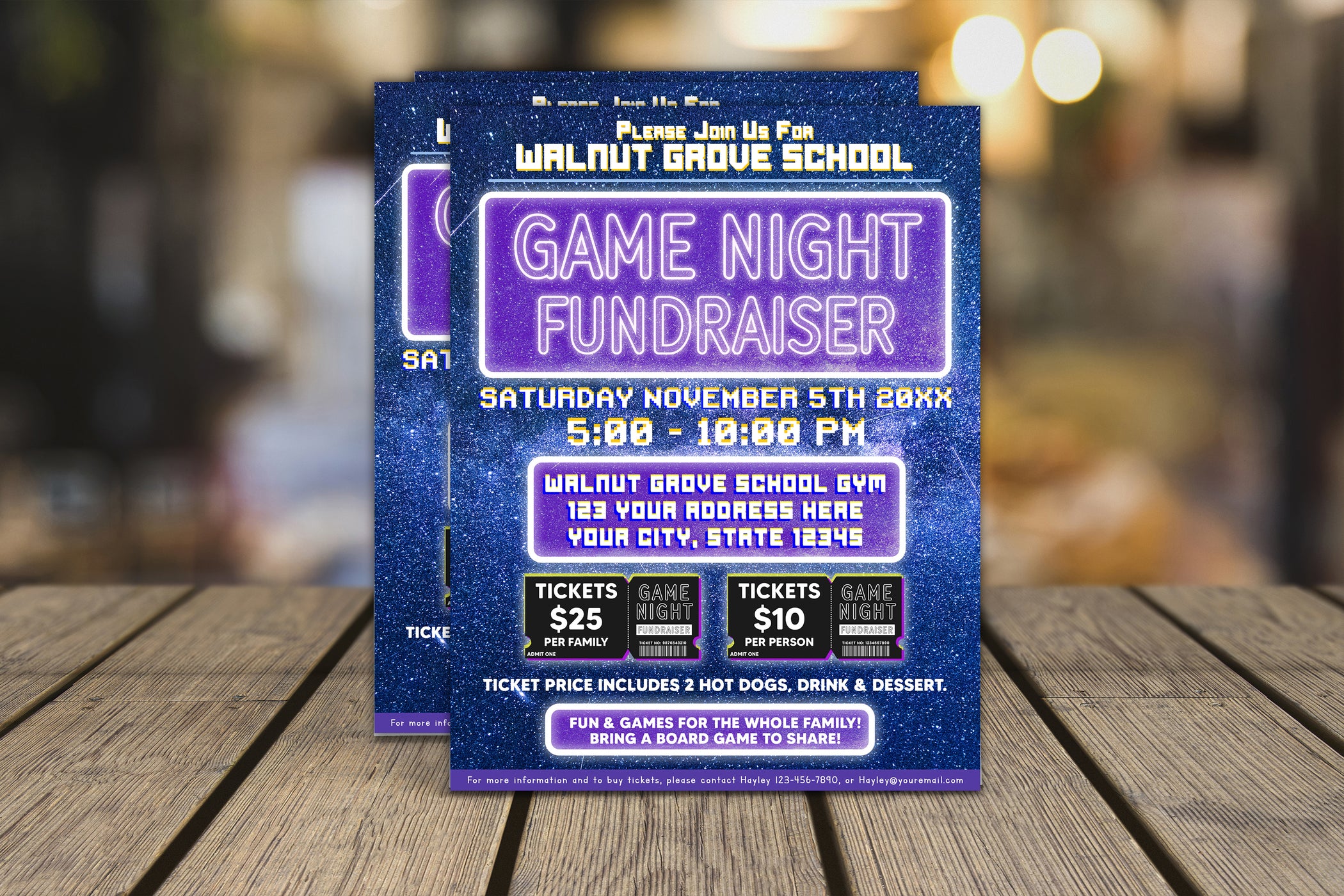 Shop Game Night Arcade Invite Template - Posh Park