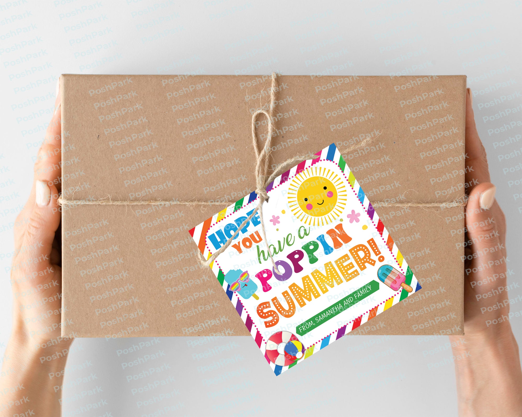 Editable Hope you Have a Popping Summer Tag, Customizable Cute Summer ...