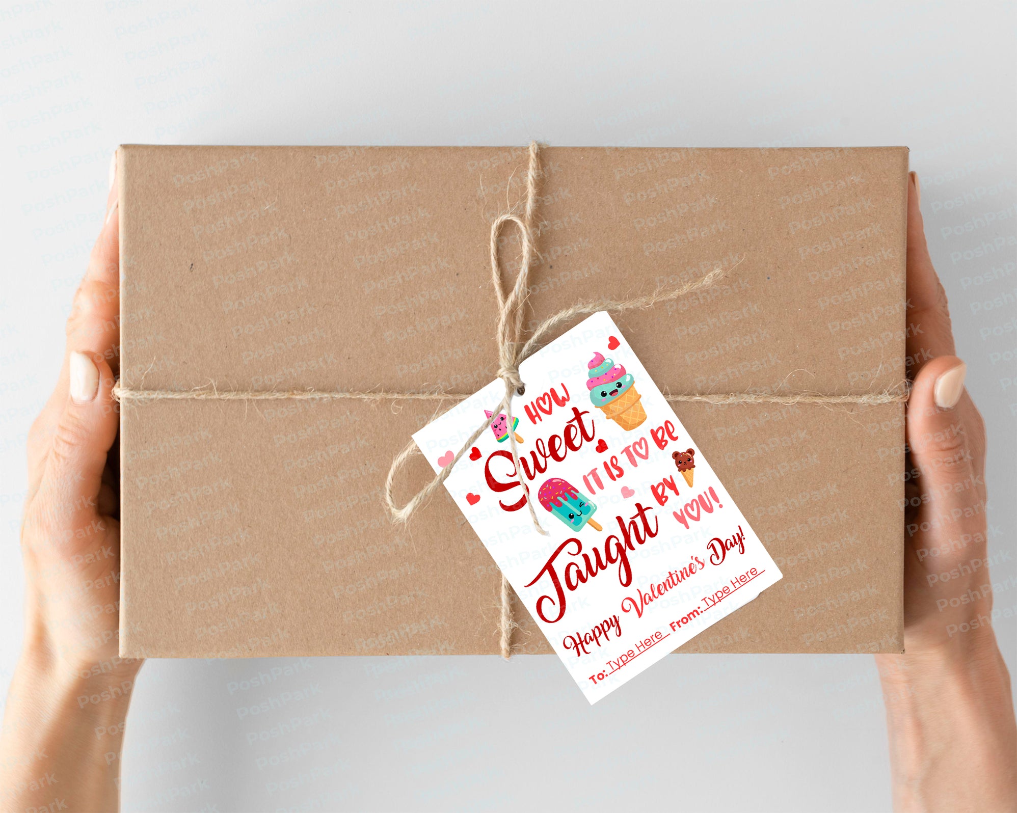 Editable How Sweet It Is to be Taught by You Gift Tags, DIY Valentines ...