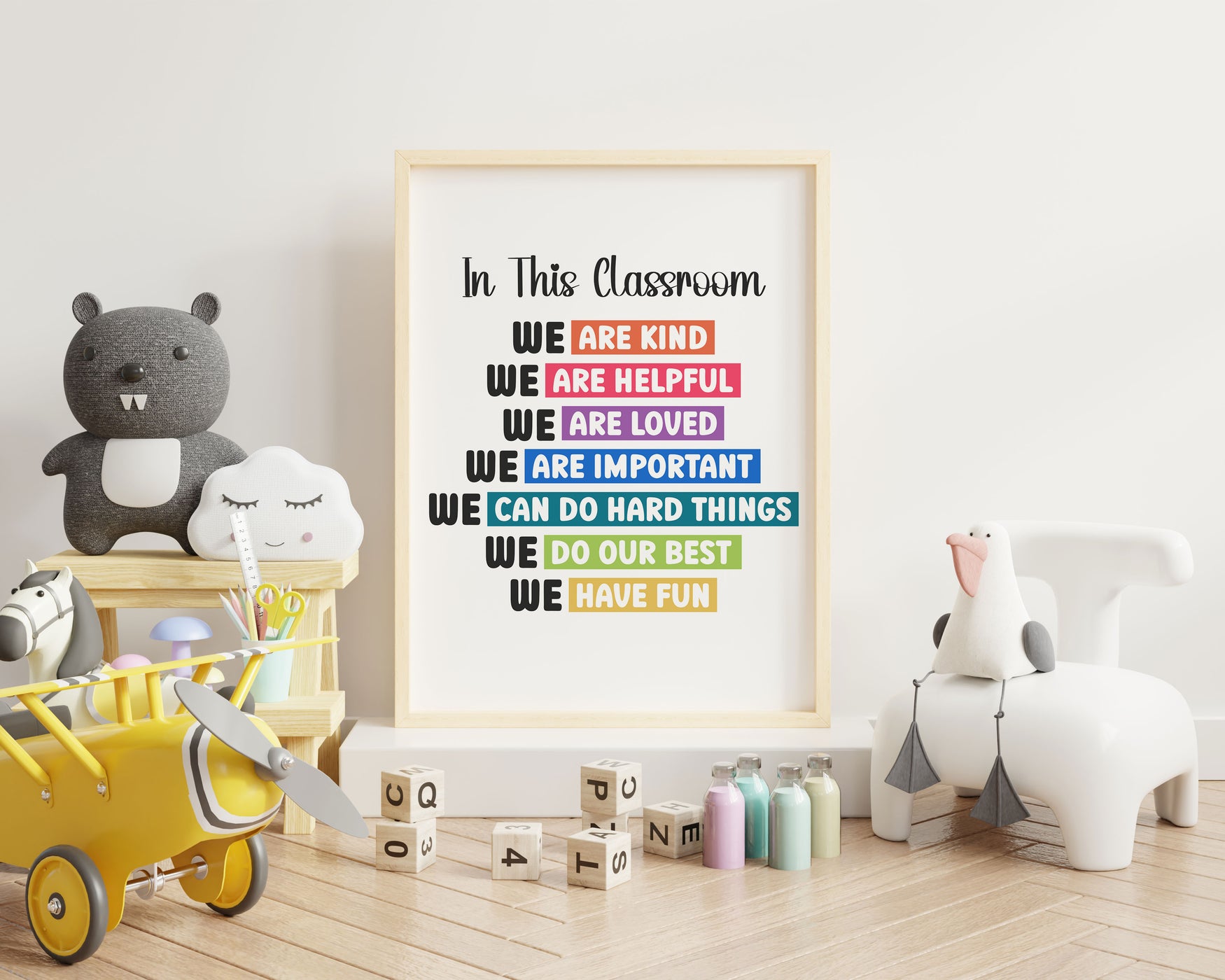 Printable In This Classroom Poster, PDF Classroom Rules, Positive Clas ...