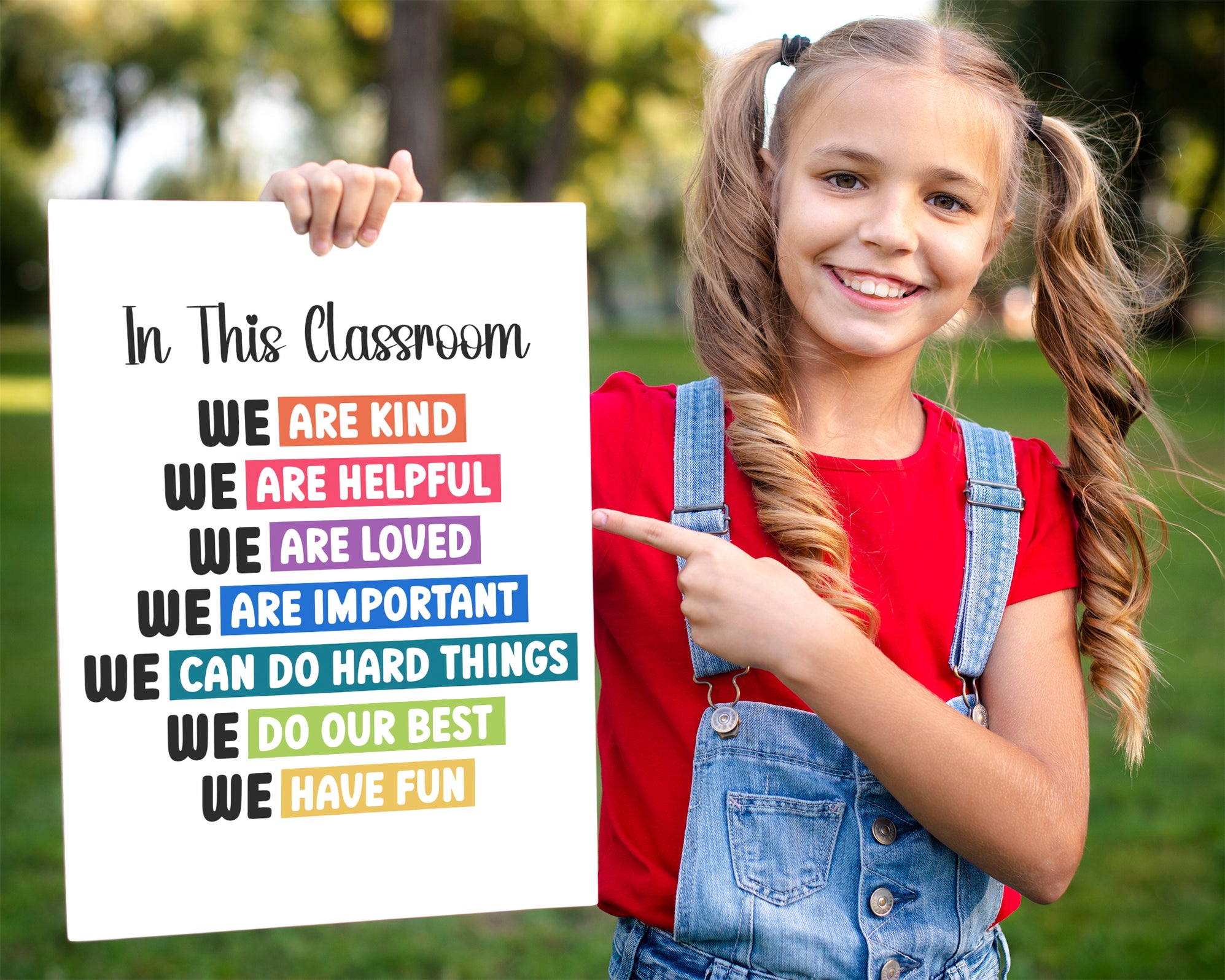 Printable In This Classroom Poster, PDF Classroom Rules, Positive Clas ...