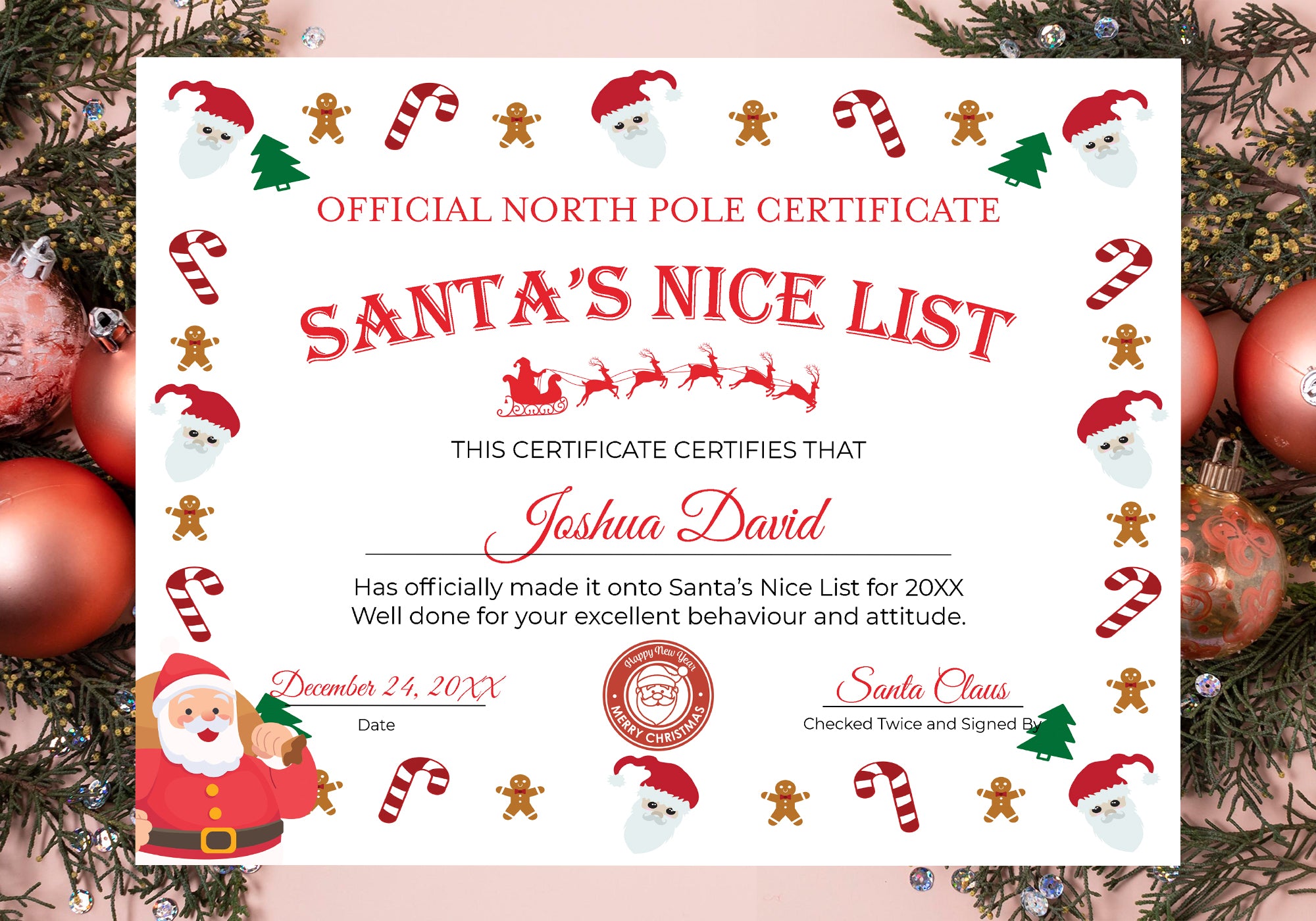 Editable Christmas Elf Letter Template — Posh Park