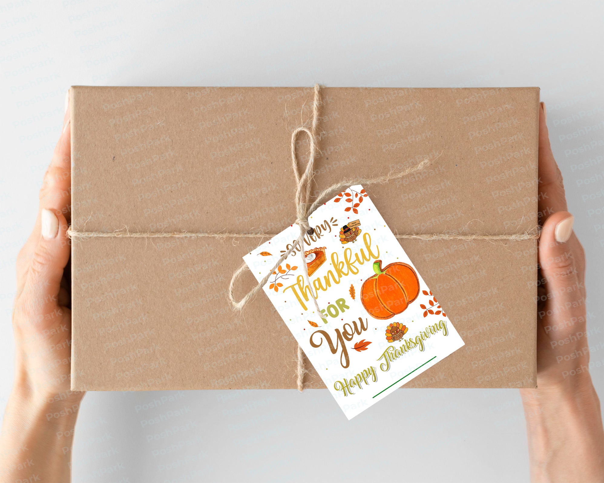 PDF Fall Gift Tags, Printable Thankful Grateful For You Thanksgiving G ...