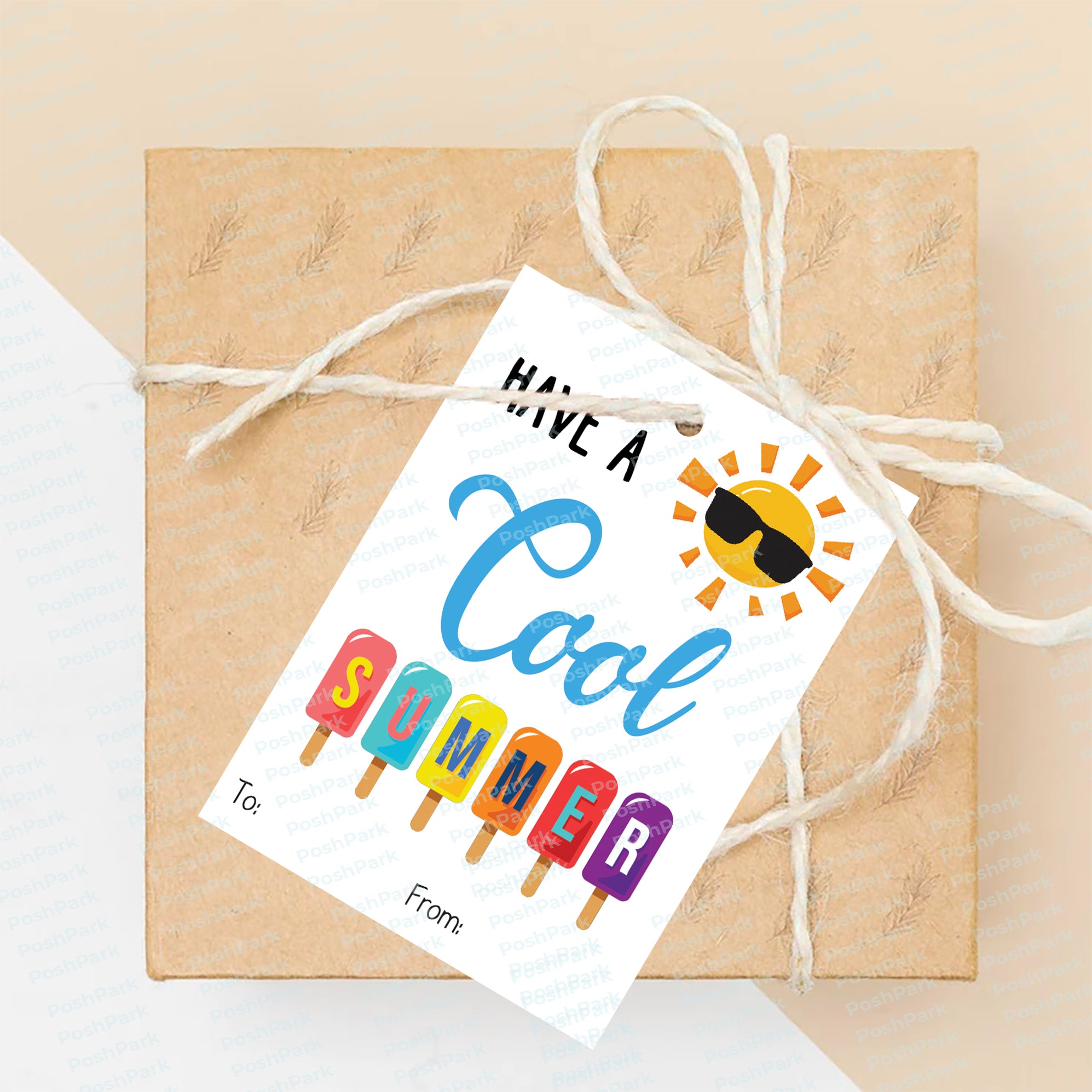Printable Have a Cool Summer Ice Pop Tag, PDF End of Year Gift Tag for ...