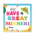 Printable Summer Gift Tag, PDF Have a Great Summer Gift Tag, Last Day ...