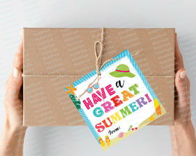 Printable Summer Gift Tag, PDF Have a Great Summer Gift Tag, Last Day ...