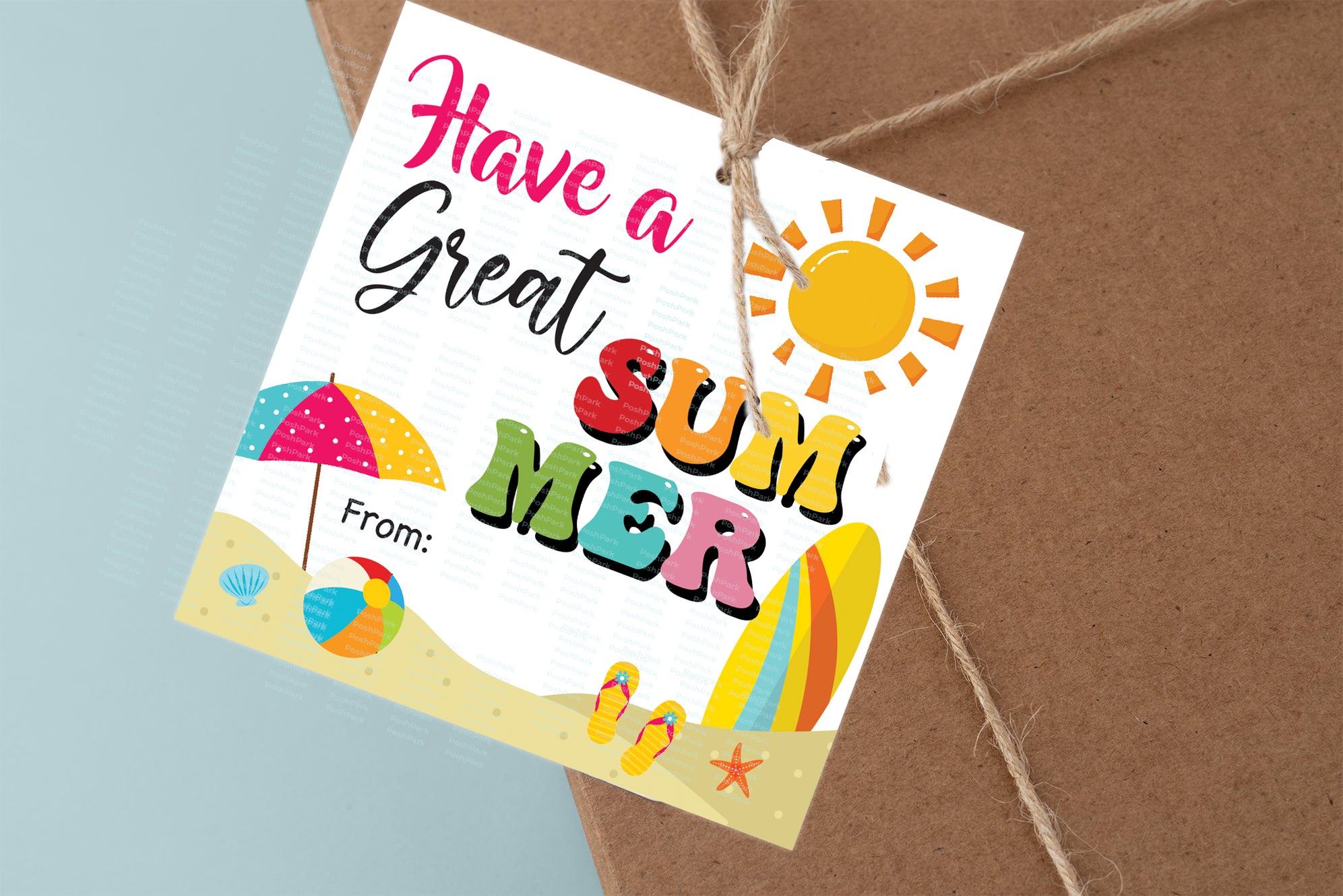 Printable Have a Great Summer Gift Tag, PDF End of School Tag, Last Da ...