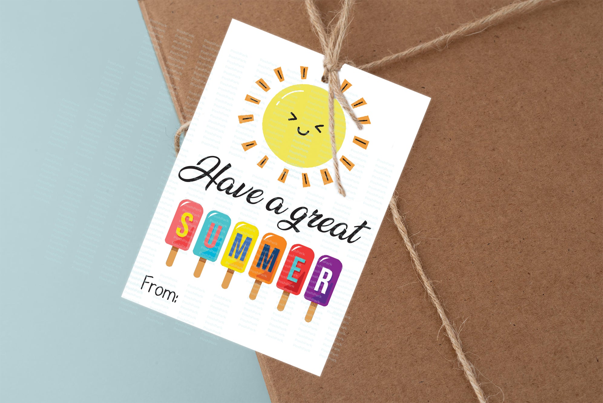 Printable Have A Great Summer Gift Tag, PDF End of School Gift Tag, Te ...