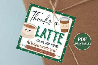 Set of 12 Printable PDF Teacher Thank You Appreciation Gift Tags Bundl ...