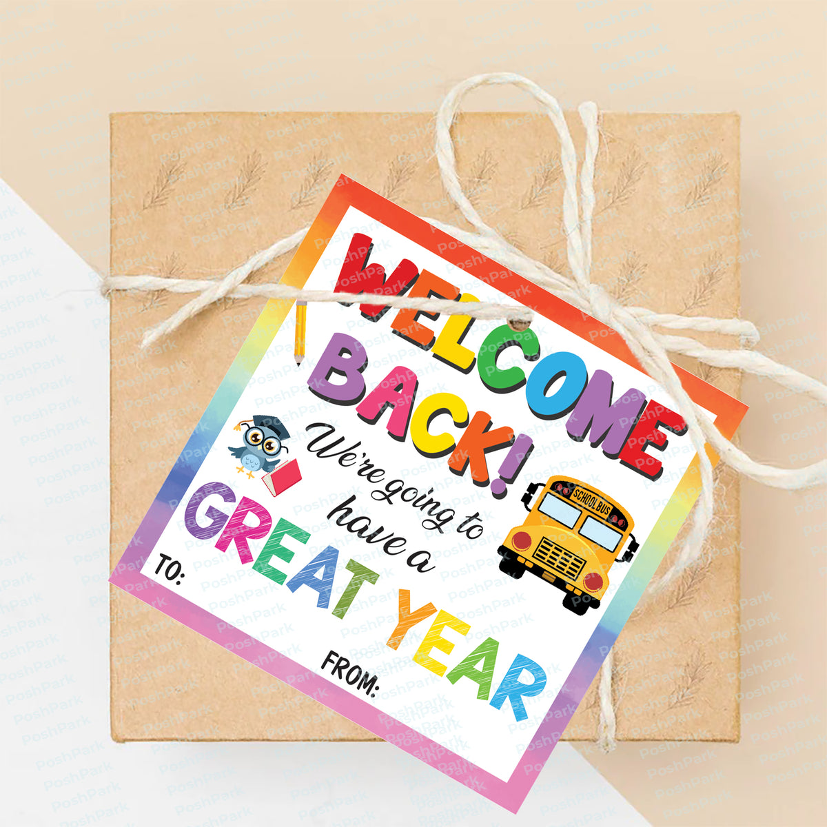 Printable We're Going To Have A Great Year Gift Tags, PDF Welcome Back ...