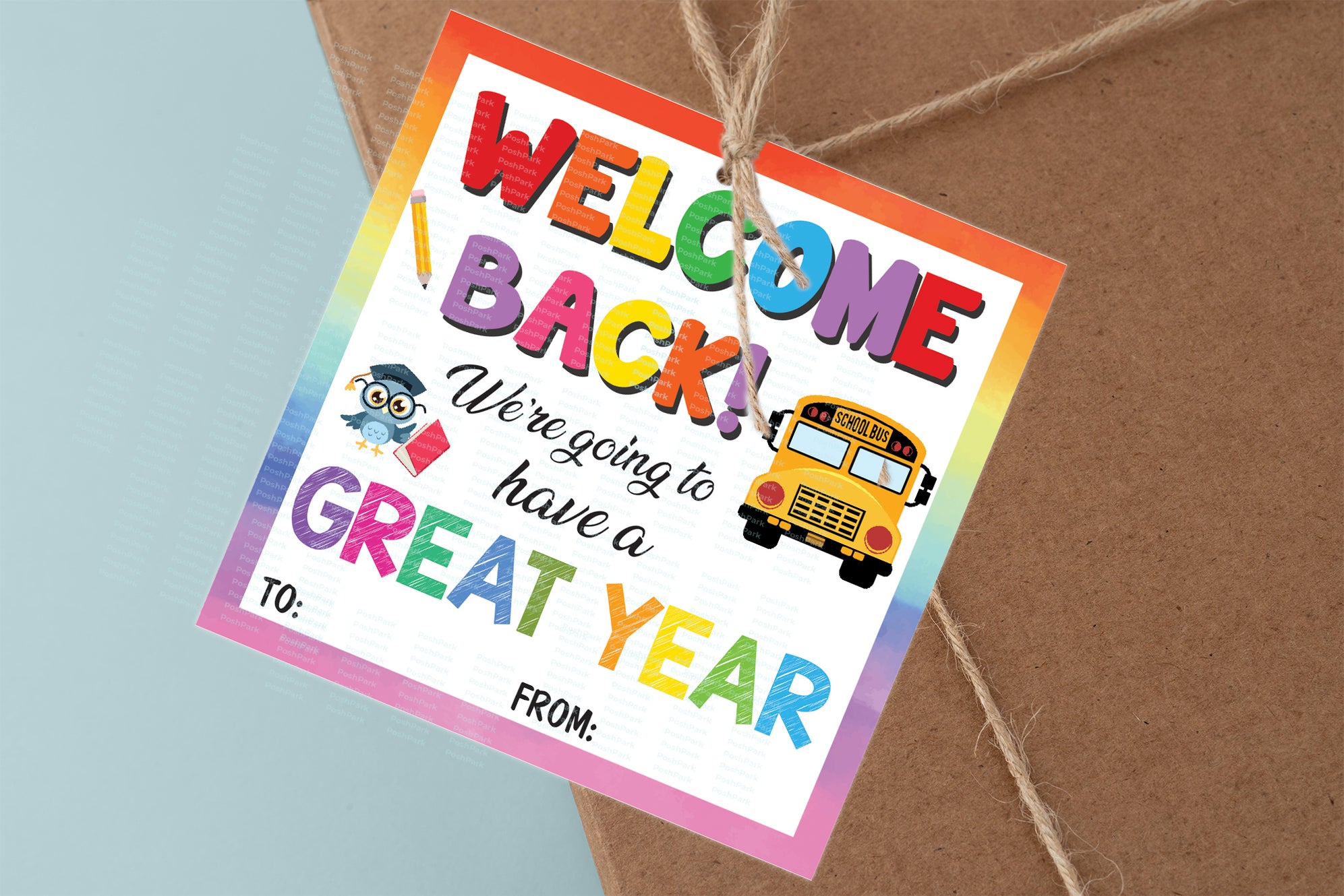 Printable We're Going To Have A Great Year Gift Tags, PDF Welcome Back ...