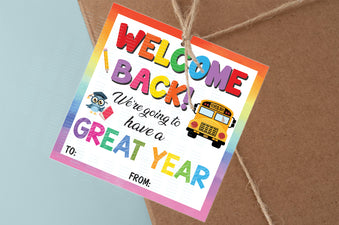 Printable We're Going To Have A Great Year Gift Tags, PDF Welcome Back ...