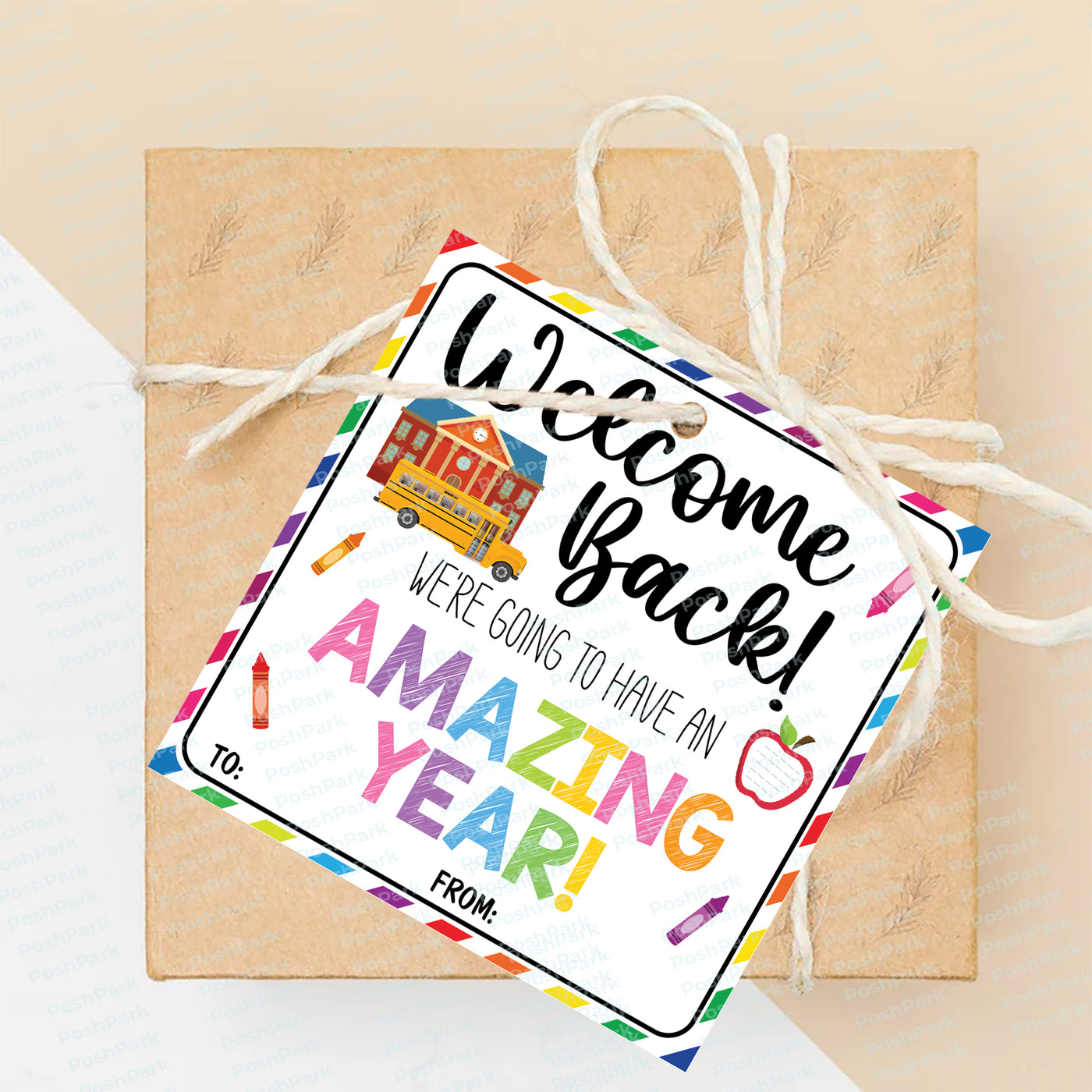 Printable We're Going to Have an Amazing Year Tags, Welcome Back to Sc ...