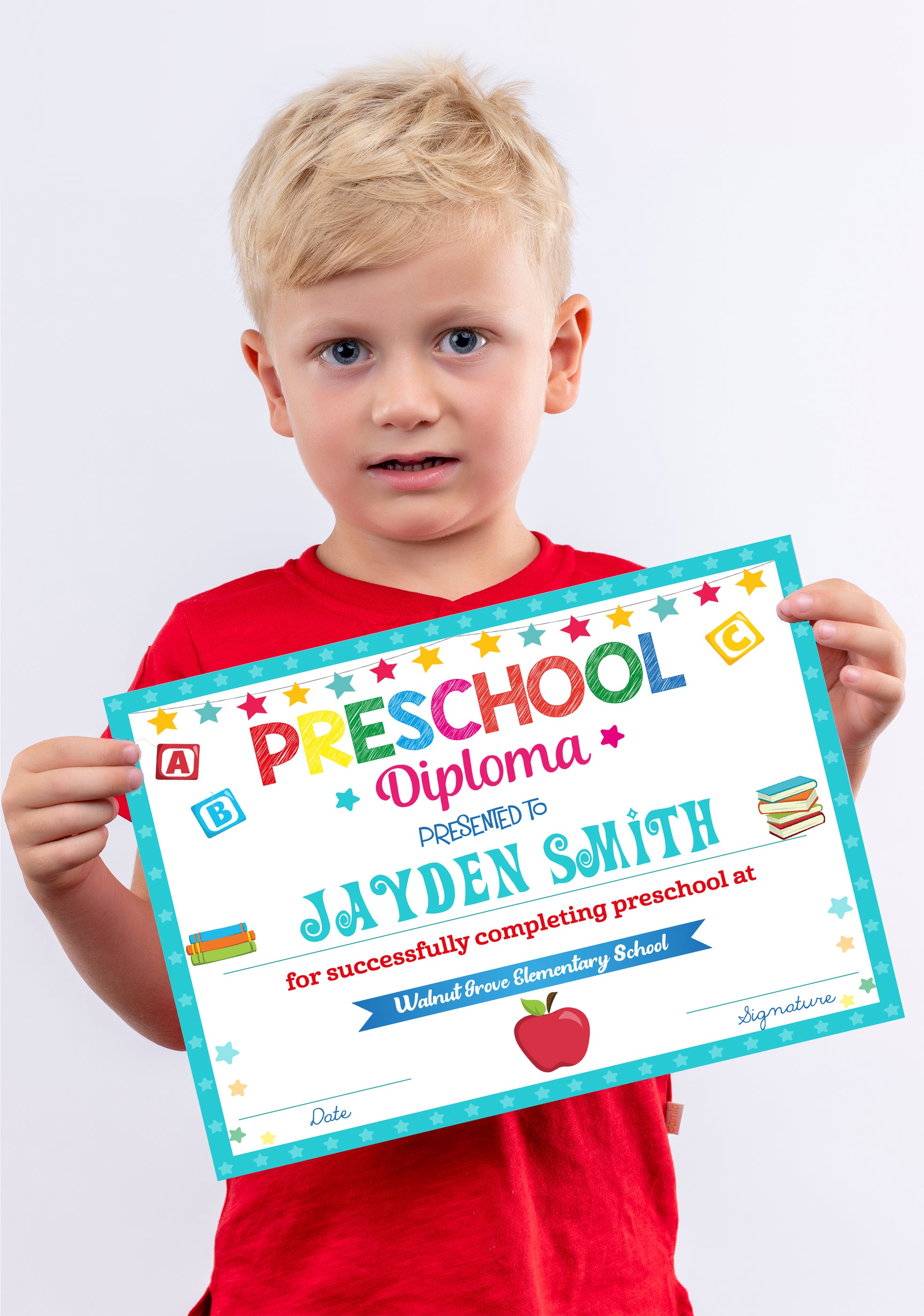 Editable Preschool Certificate Template Bundle, Customizable Preschool ...